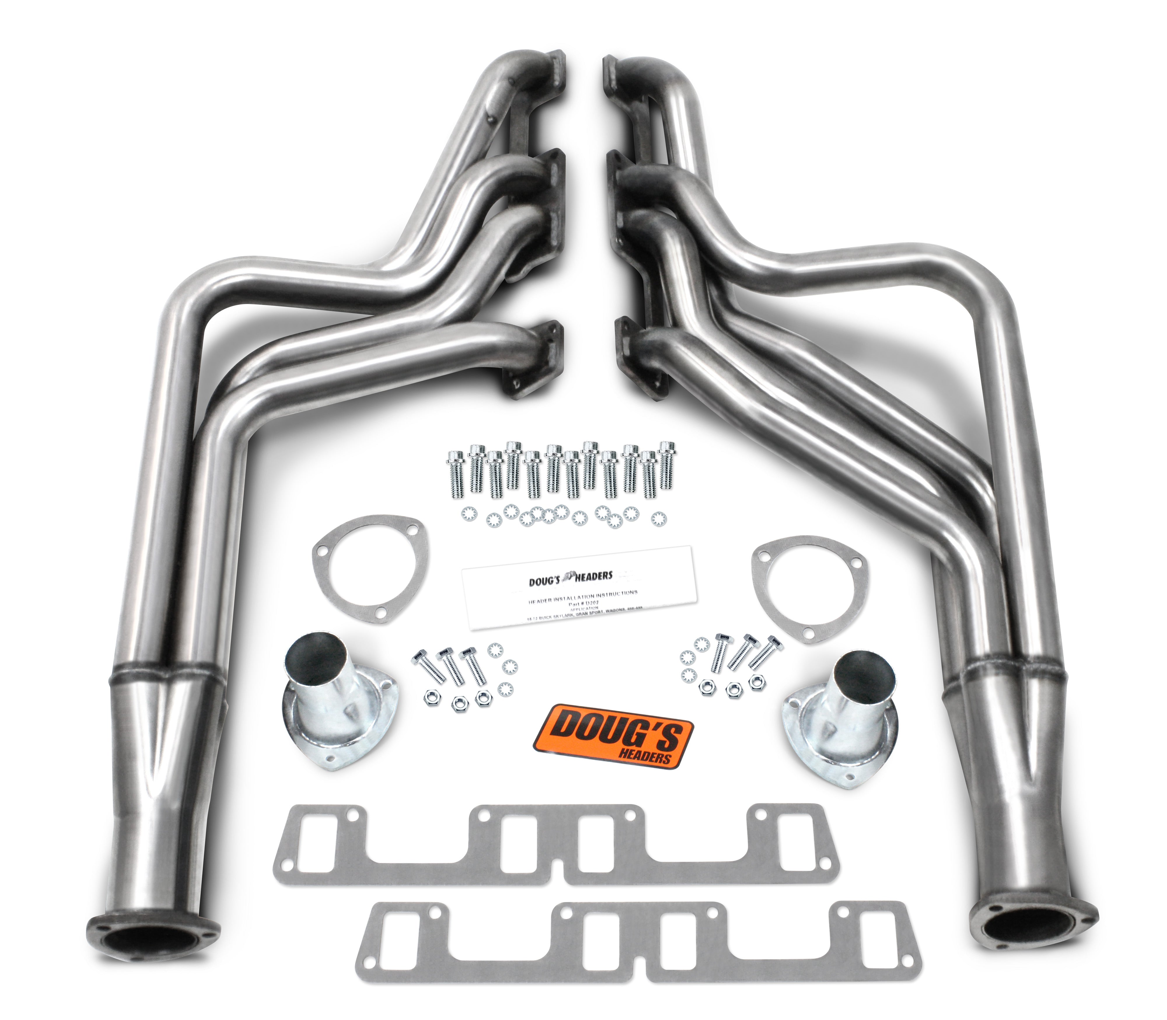 1968-72 Buick 1 7/8" 304 Stainless Steel Long Tube Header – Pertronix