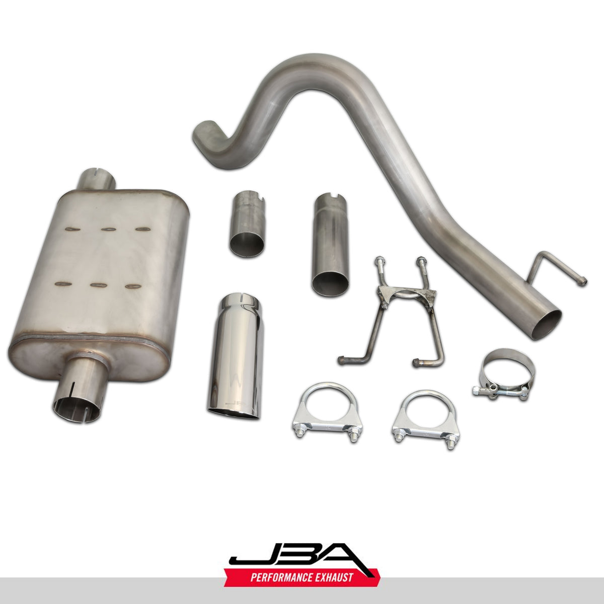JBA Performance Exhaust | 30-1502 87-96 Jeep Wrangler YJ Cat Back ...